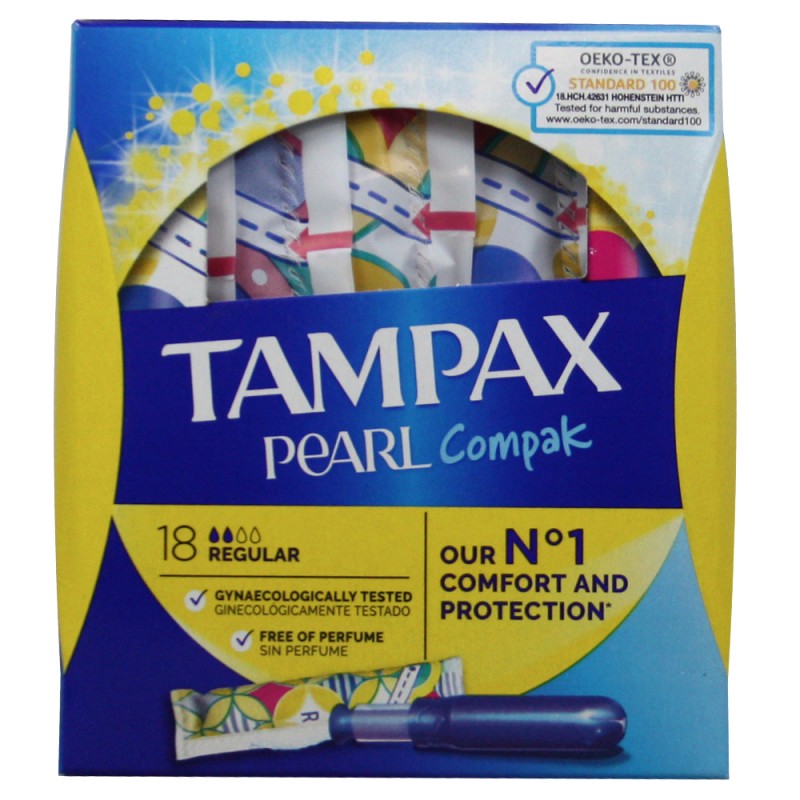 Buy Tampax - Pearl Compak Regular 18's Pack — Online Shop — Take Toys ...